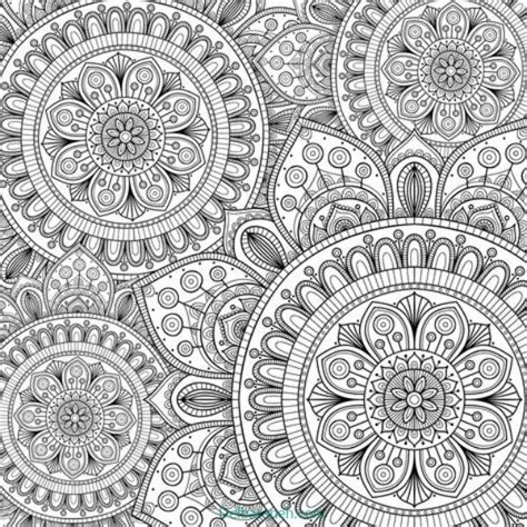 طرح ماندالا 53 ماندالا ساده و سخت برای رنگ آمیزی و آرامش ذهن دلبرانه