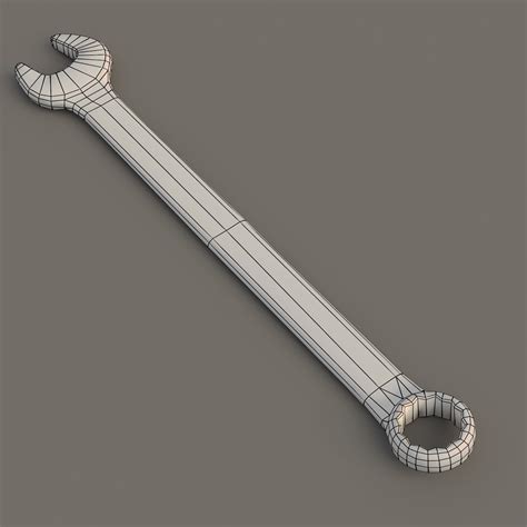 3d Spanner Rusted Pbr Nonpbr Model Turbosquid 1435143