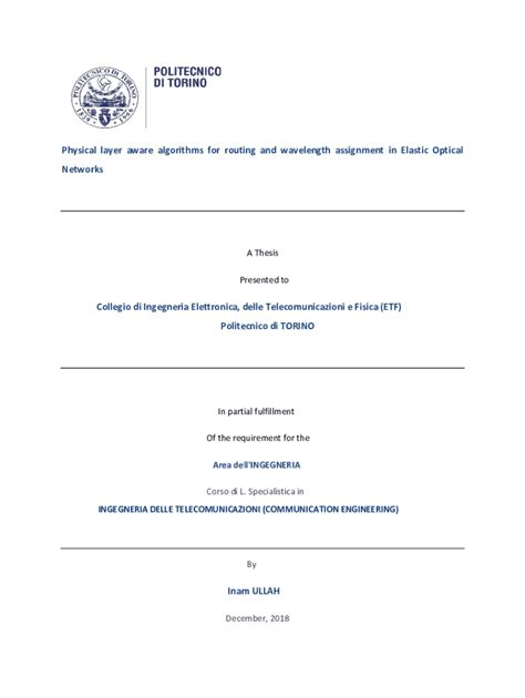 Fillable Online Physical Layer Aware Algorithms For Routing And