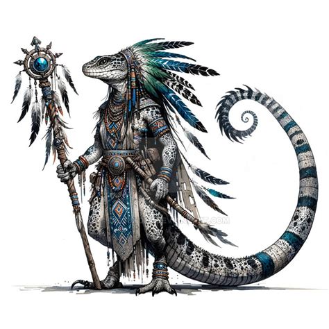 Lizard Man Shaman Character Concept Art 8 By Dissunder On Deviantart