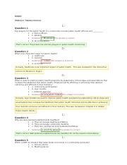 BIO Mod MasteryExercise Results Docx BIO Module Mastery Exercise Question