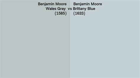 Benjamin Moore Wales Gray Vs Brittany Blue Side By Side Comparison