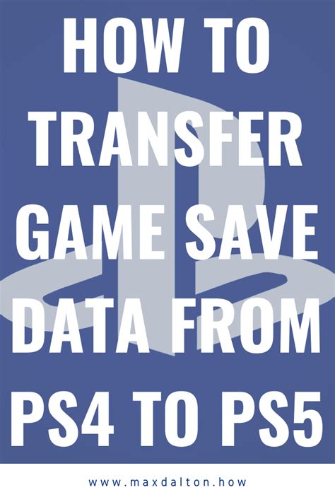 Transfer Game Save Data From PS4 To PS5