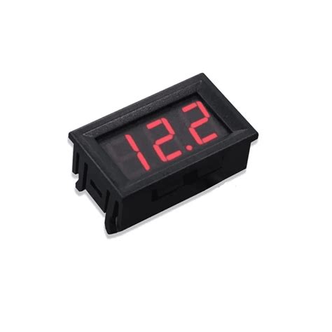 Voltímetro Digital 12v Medidor De Tensão Até 100 Volts Led Vermelho