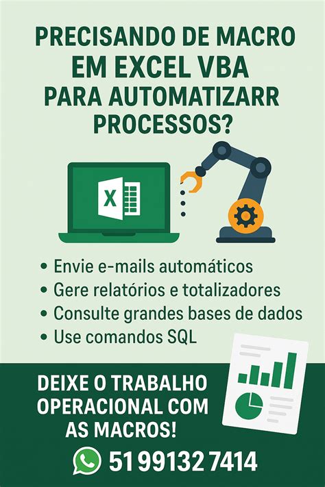 Contador Automatize Tarefas No Excel Com Macros Em Vba — Ganhe Tempo E Produtividade