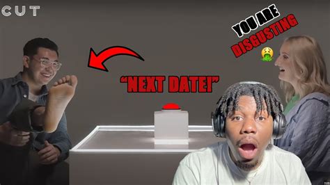 Blind Dating Based Offfeet😬the Button Blind Speed Dating Reaction