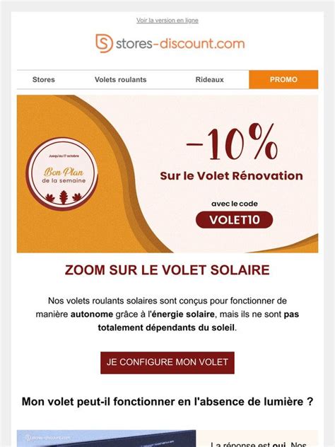 Stores Discount Le Volet Roulant Solaire A T Il Besoin De Soleil Pour
