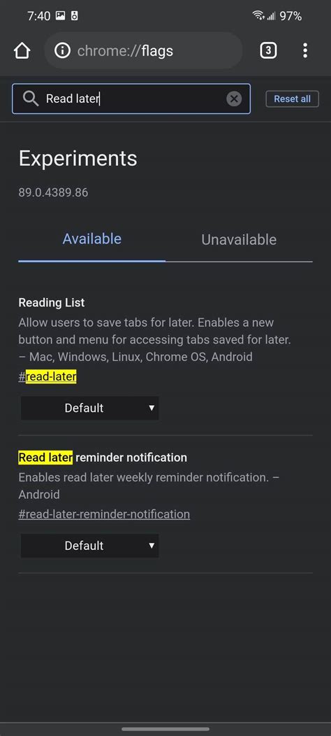 How To Enable The Read Later Feature In Google Chrome Android Central