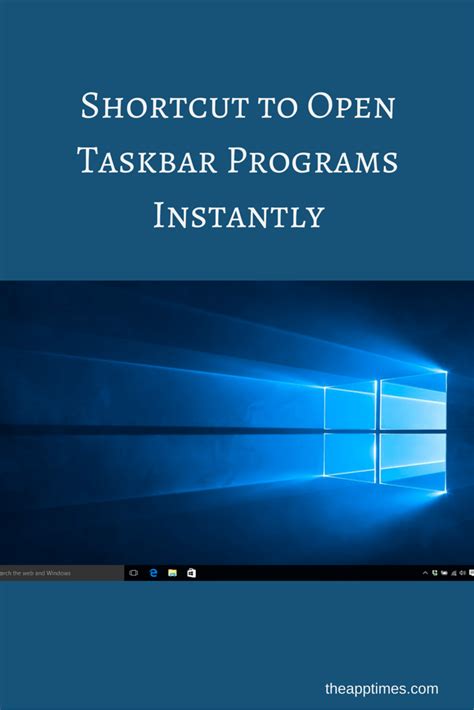 Keyboard Shortcut Windows Open Taskbar Programs Vererich