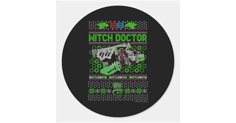 Battlebots Ugly Witch Doctor Classic Round Sticker Zazzle