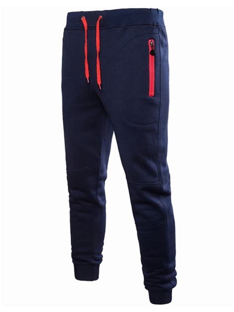 New Mens Skinny Slim Fit Joggers Jogging Bottom Fleece Gym Pants Zip