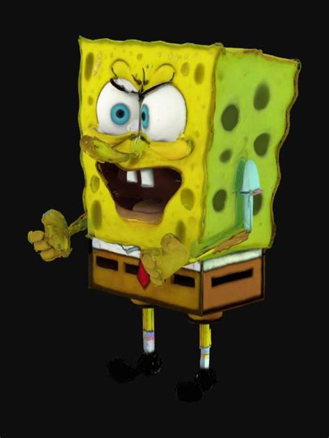 Spongebob Mad Download Free 3d Models Generated With Meshy Ai By Matty