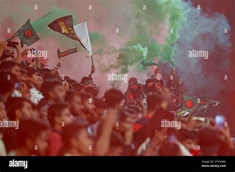 Bangladeshi Football Fans During The Bangladesh And Lebanon Fifa World