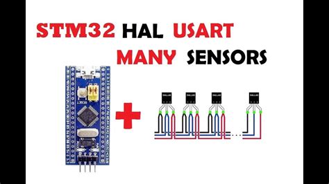 Stm32cube Ds18b20 Usart Many Sensors Youtube