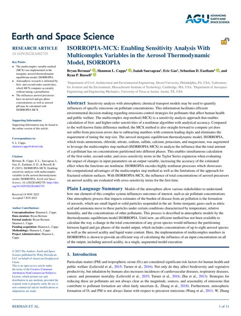Pdf Isorropia‐mcx Enabling Sensitivity Analysis With Multicomplex