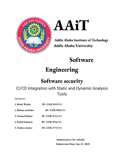 Cicd Integration With Static And Dynamic Analysis Tools 1 Pdf