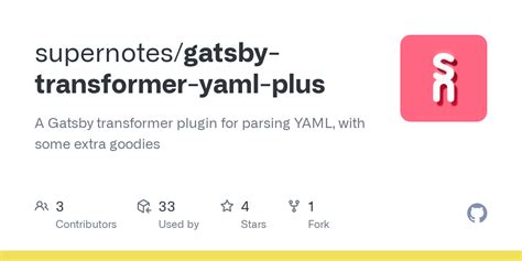 Github Supernotes Gatsby Transformer Yaml Plus A Gatsby Transformer