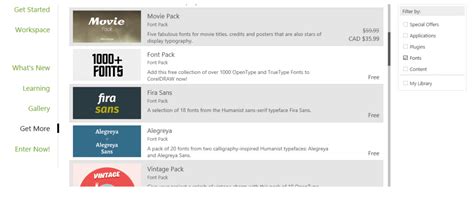 Using The Font Manager Corel Discovery Center
