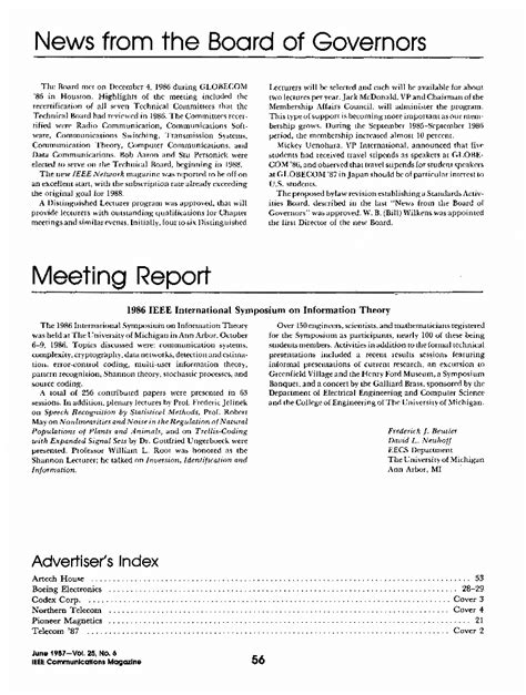 Meeting Report Ieee Journals And Magazine Ieee Xplore