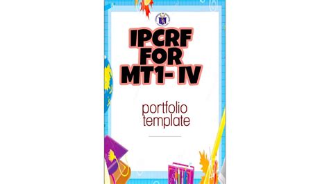 Ipcrf For Mt 1 4 Free Soft Copyportfolio Template Youtube