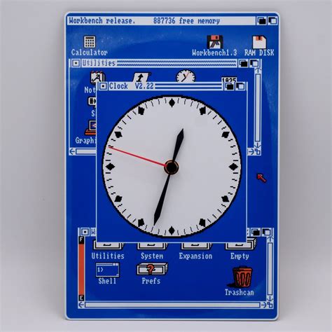 Workbench Style Clock For Amiga Fans The Cave