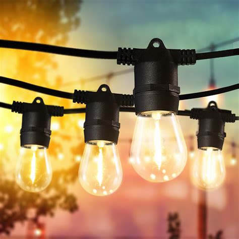 Groverdi Festoon Lights Outdoor 50m Led Lights Christmas Wedding Ip65 Waterproof