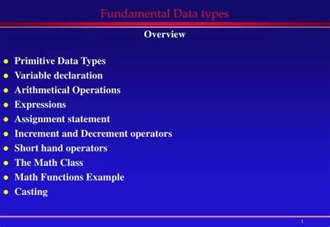 Ppt Fundamental Data Types Powerpoint Presentation Free Download