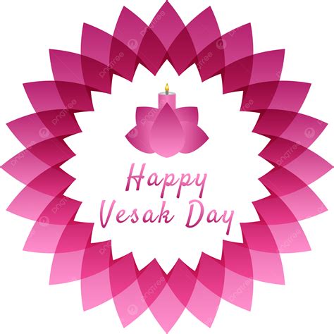 촛불과 연꽃과 함께 행복한 베삭 데이 Vesak Day 베삭 행복한 여행 Png 일러스트 및 벡터 에 대한 무료 다운로드