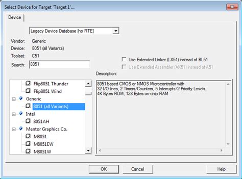 µvision Users Guide Setup The Project