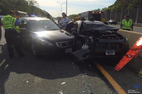 Four Car Crash Causes Rollover On Mass Pike The Boston Globe