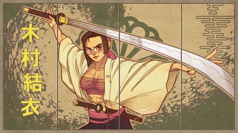 Yui Kimura Samurai Style Art By C3 Tooth Rdeadbydaylight