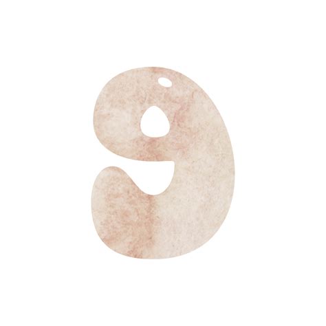 Elegant Watercolor Number Design 17223089 Png