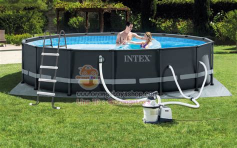 ( ขนาด 18 ฟุต ) สระน้ำขนาดใหญ่ สระว่ายน้ำ Intex 26330 สำเร็จรูป รุ่น ...