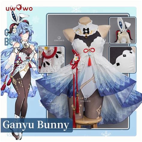 Uwowo Exclusive Genshin Impact Fanart Ganyu Bunny Suit Cosplay Cute