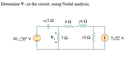 Solved Determine V In The Circuit Using Nodal Analysis Chegg