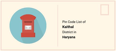 Kaithal District Pin Code List Haryana