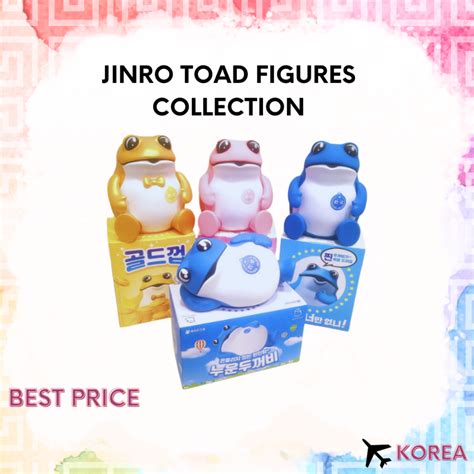 Jinro Toad Figures Collection Gold Pink Blue Santa Jinro Is Back