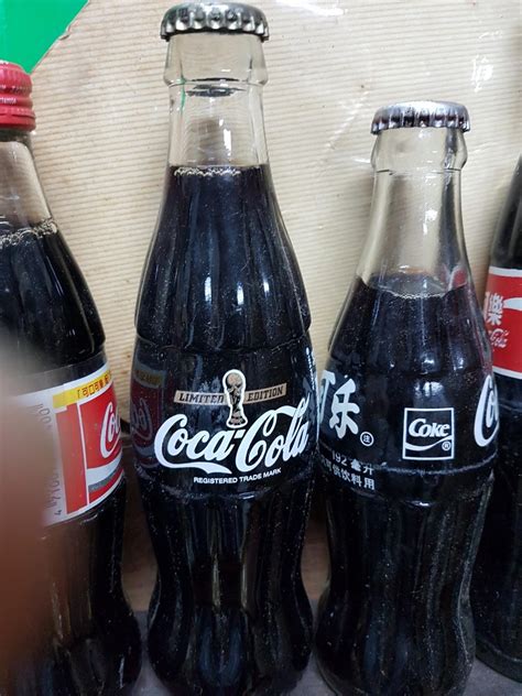 Coke Glass Bottles Coca Cola Food And Drinks Alcoholic Beverages On