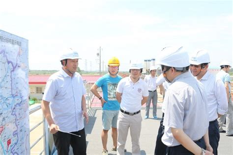 江苏省交通工程建设局局长蒋振雄检查洪蓝船闸建设情况江苏省交通工程集团有限公司