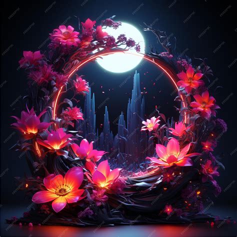 Premium Photo Neon Backround For Social And Web
