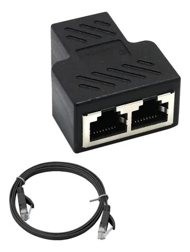 Y Splitter Adapter 1x Plug To 2x Sockets Ethernet Network Mercadolibre