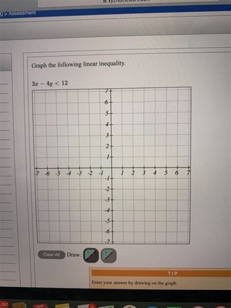 Solved XYGEN Assessment Graph The Following Linear Chegg Com