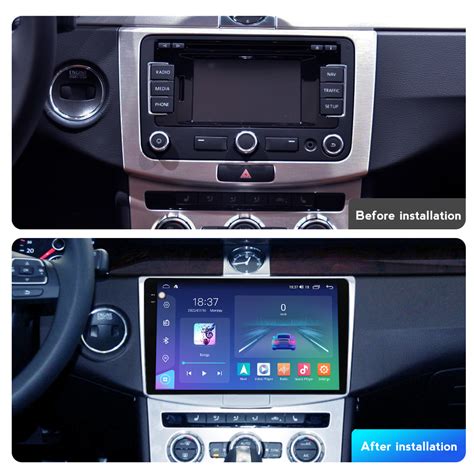 Navigatie VW Passat B6 B7 CC Cu Rezolutie 2K Ecran Qled 10 5 Inch