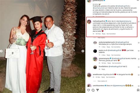 Gianella Marquina y el emotivo mensaje para sus padres Melissa Klug y Raúl Marquina Son mi