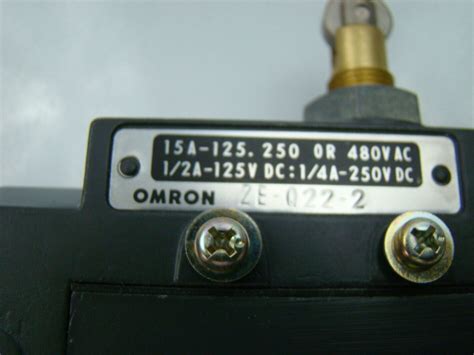 Omron V Limit Switch ZE Q Joseph Fazzio Incorporated