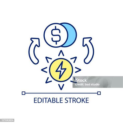 전기 에너지 Rgb 색상 아이콘의 비용 가격에 대한 스톡 벡터 아트 및 기타 이미지 가격 가계 개념 Istock
