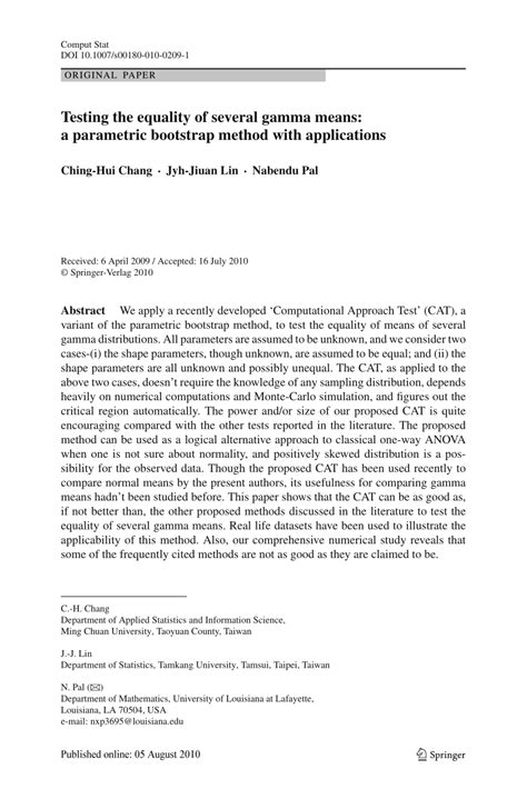 Pdf A Note On Comparing Several Poisson Means