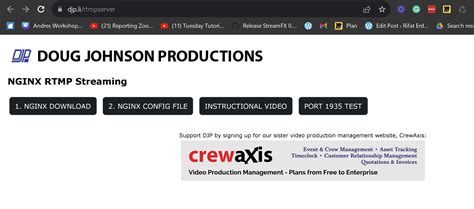 Setup Your Own RTMP Server To Receive And Redistribute Live Streaming