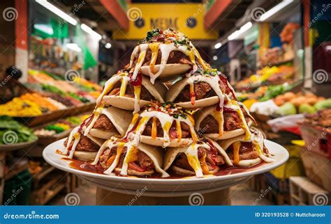 Ai Generated A Mexican Tortas And Souces Tortas Mexicanas On Plate
