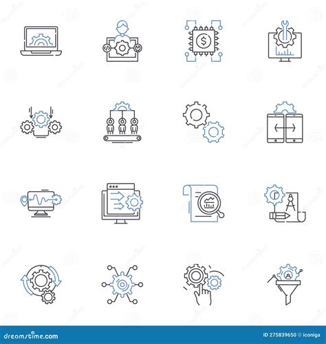 style guide line icons collection typography consistency branding